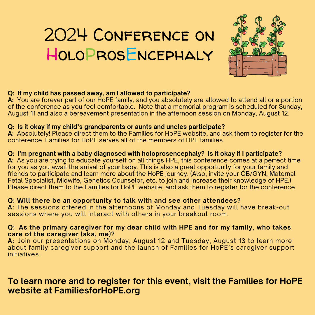 More Questions and Answers about the HPE Conference - Families for HoPE ...